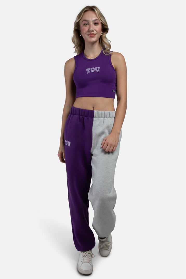 TCU Color-Block Sweats