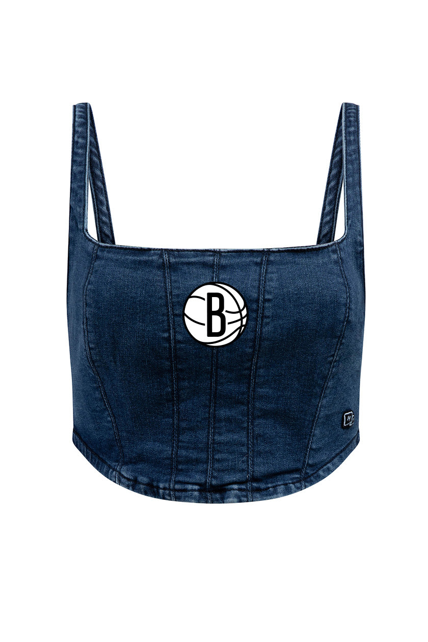Brooklyn Nets Denim Corset