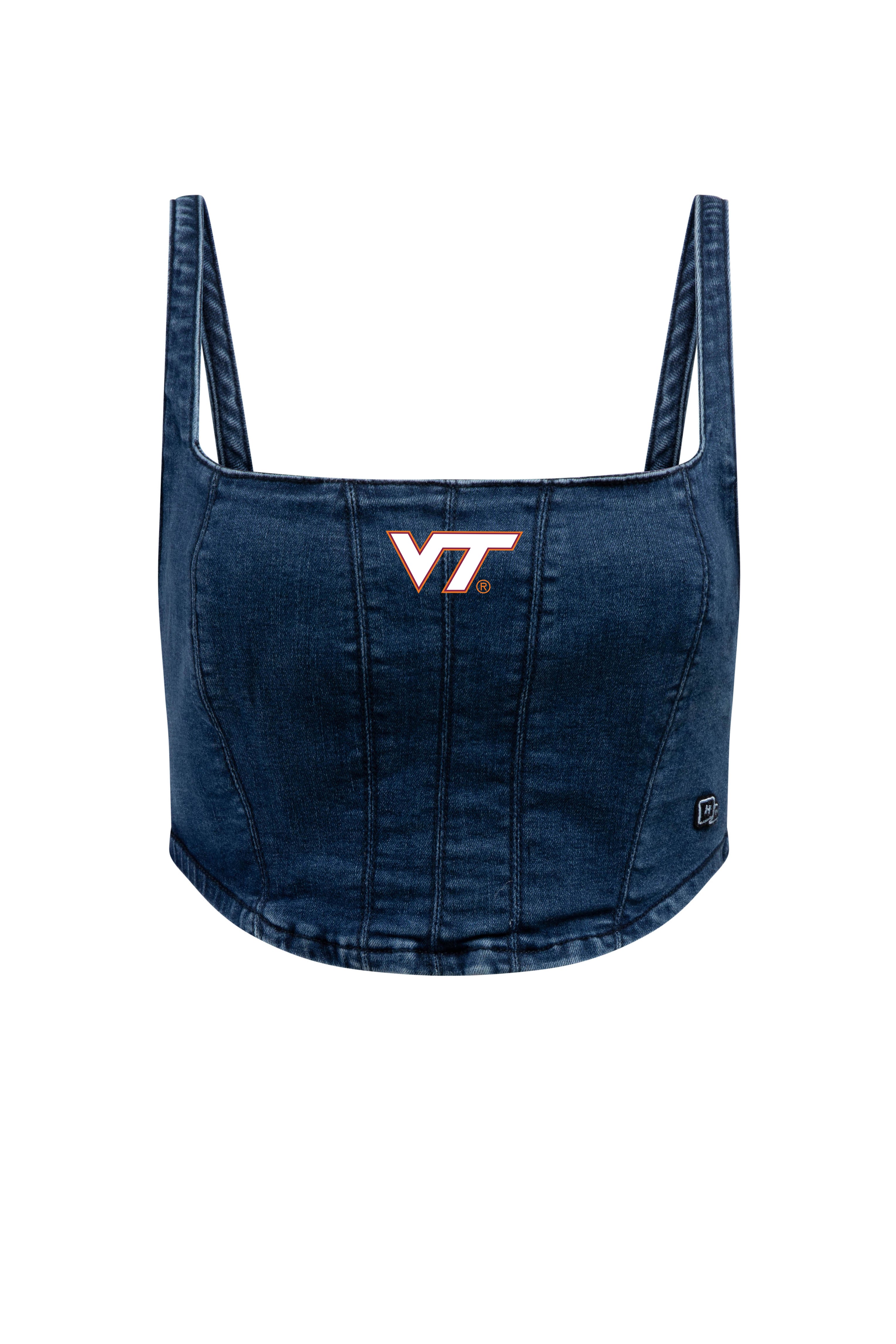 University Virginia Tech Denim Corset