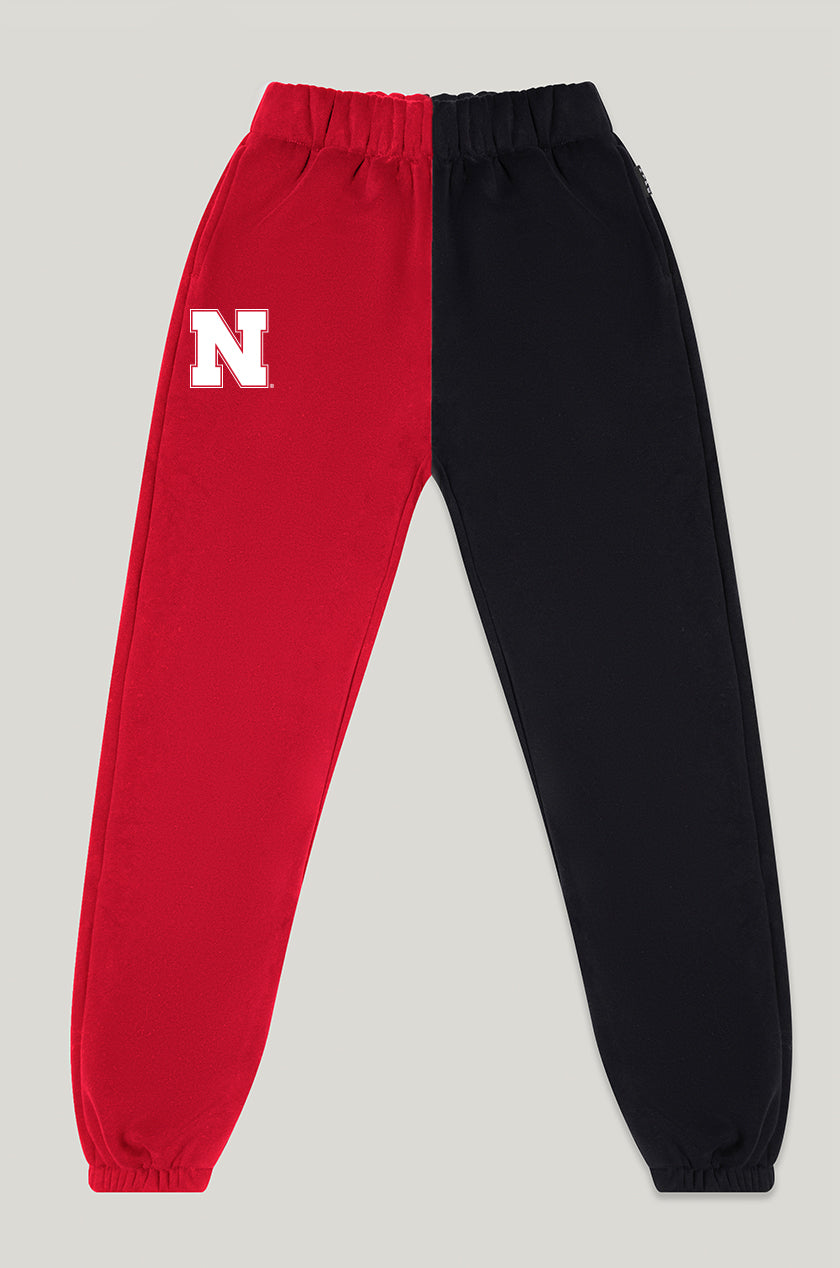 Nebraska Color-Block Sweats