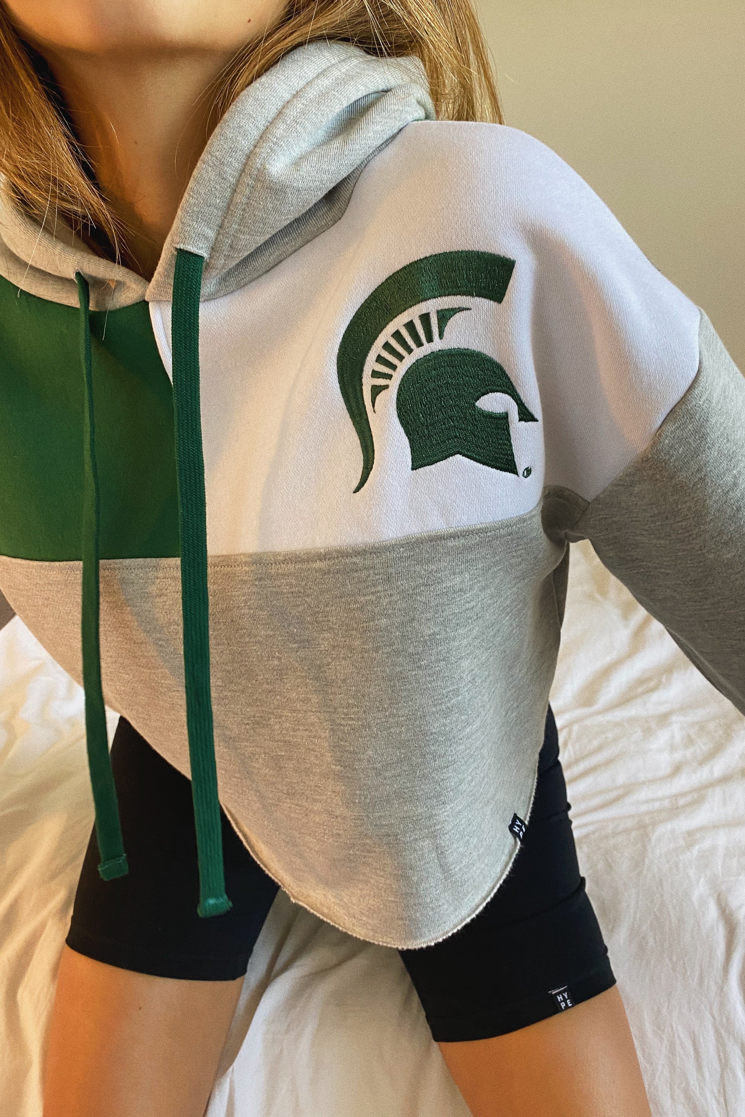 Michigan State Color-Block Hoodie