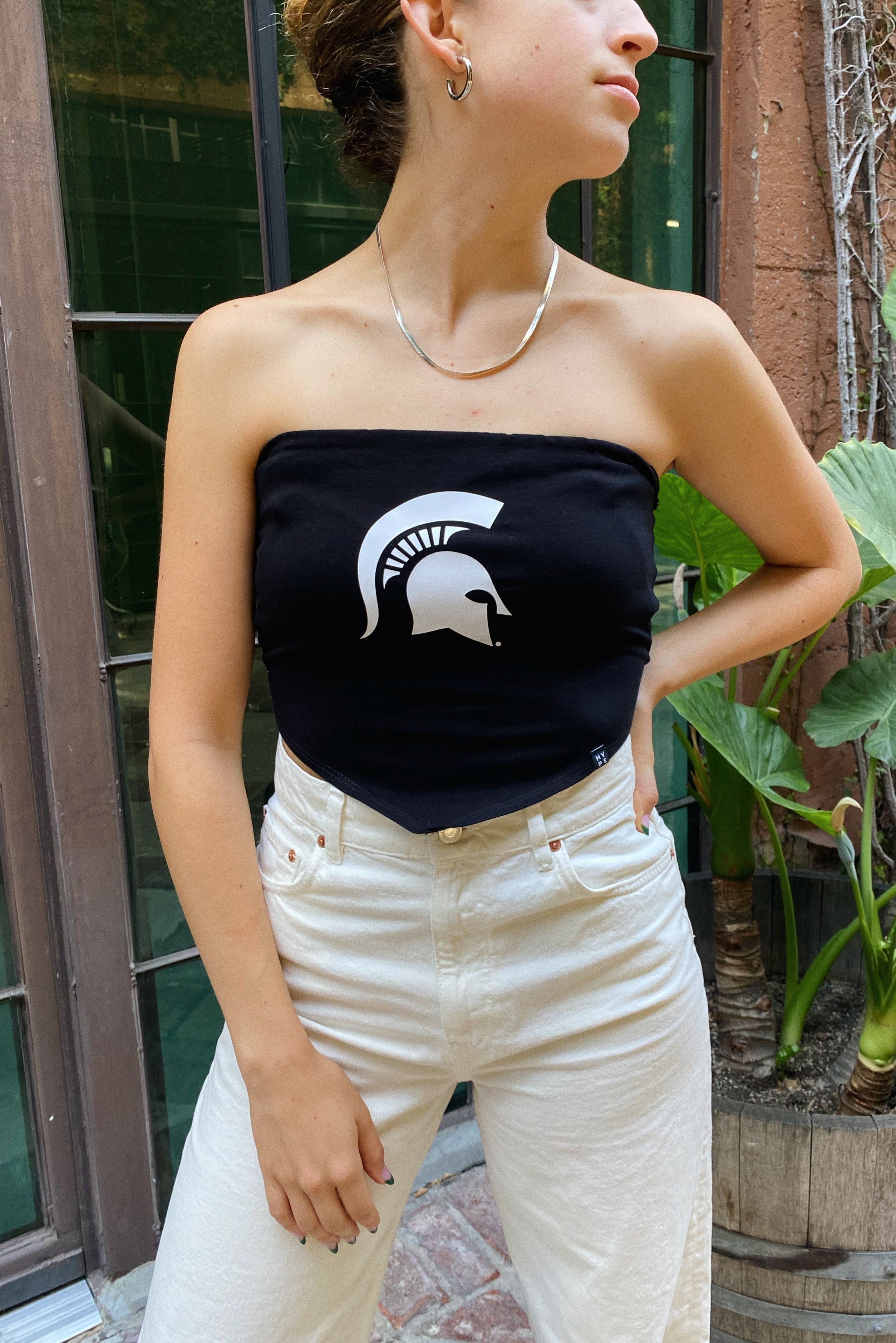 Michigan State Bandana Top